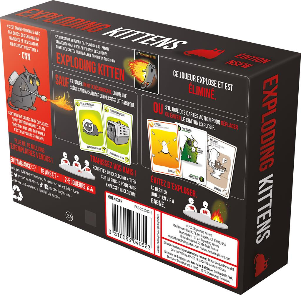 Exploding Kittens - NSFW Edition - Jeu de cartes Exploding Kittens - NSFW Edition - Jeu de cartes